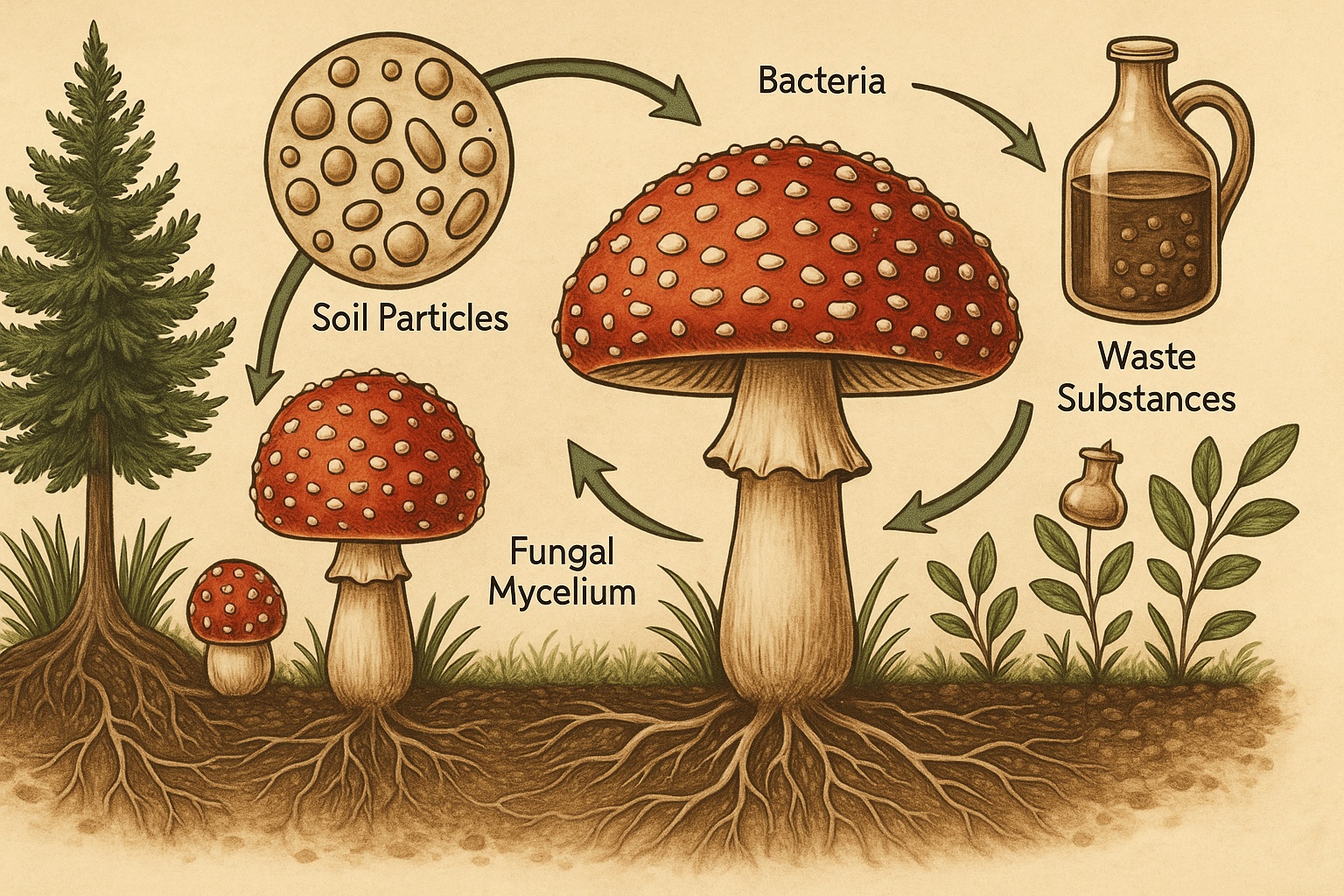 Fly agaric and ecology: how it cleanses the soil
